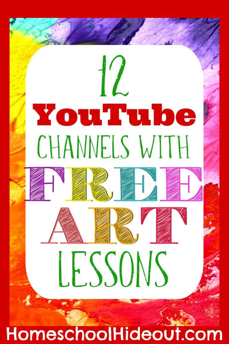 12 Art Lessons on YouTube Your Kiddos will Love! - Homeschool Hideout