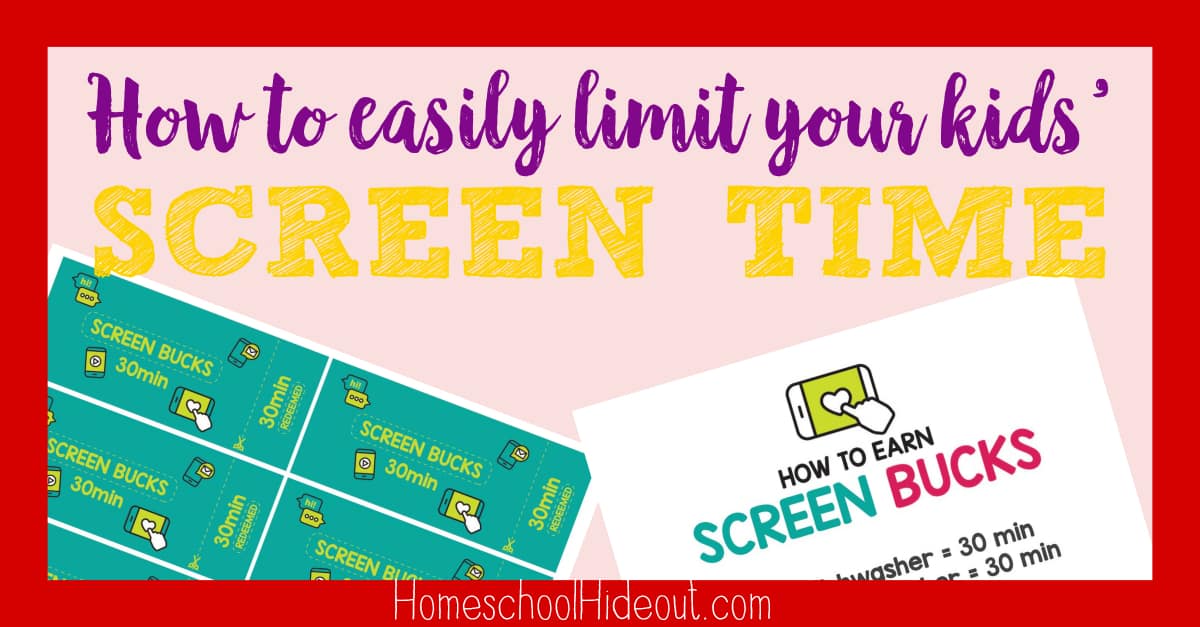 How to Limit Screen Time for Kids - Homeschool Hideout